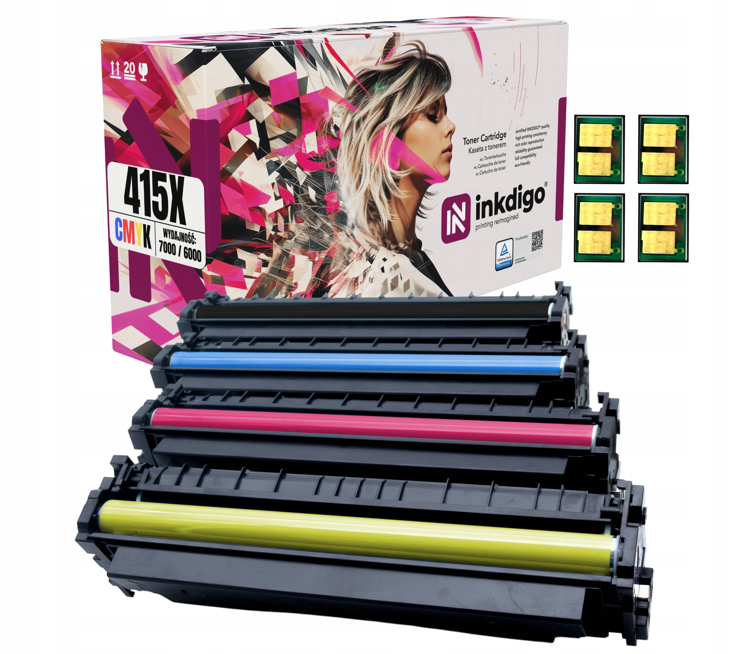 W2030-33X Zestaw tonerów zamiennych Z CHIPEM do HP LaserJet M454 M479 ...