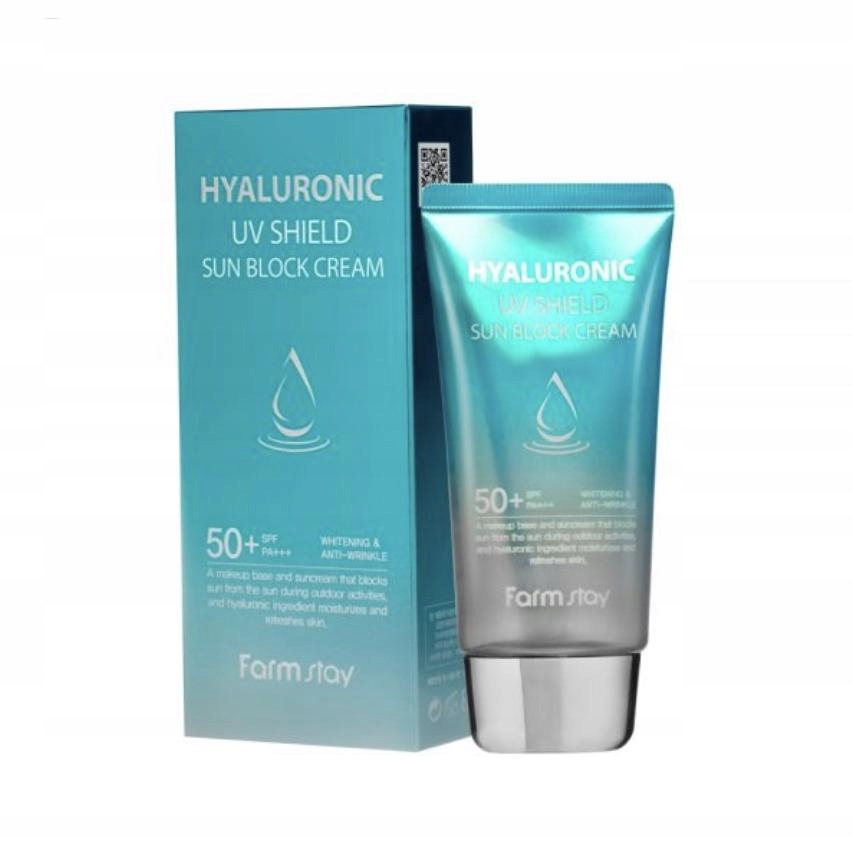FARMSTAY UV Sun Block SPF50 Kwas Hialuronowy 70g 11980371468 - Allegro.pl