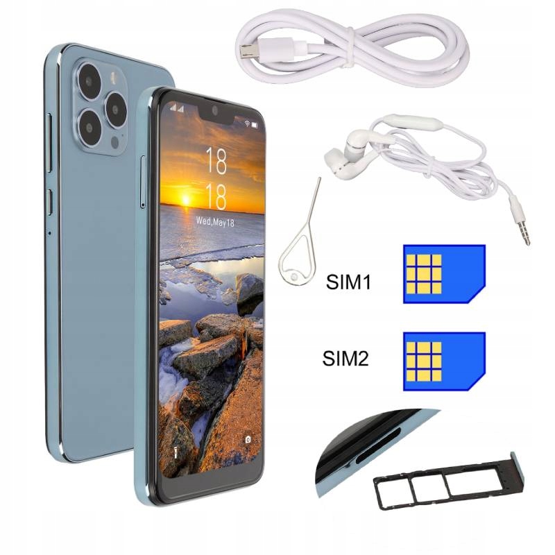 I13PRO MAX SMARTPHONE BLUE 6.1IN 4GB RAM 32GB ROM - Sklep, Opinie, Cena ...