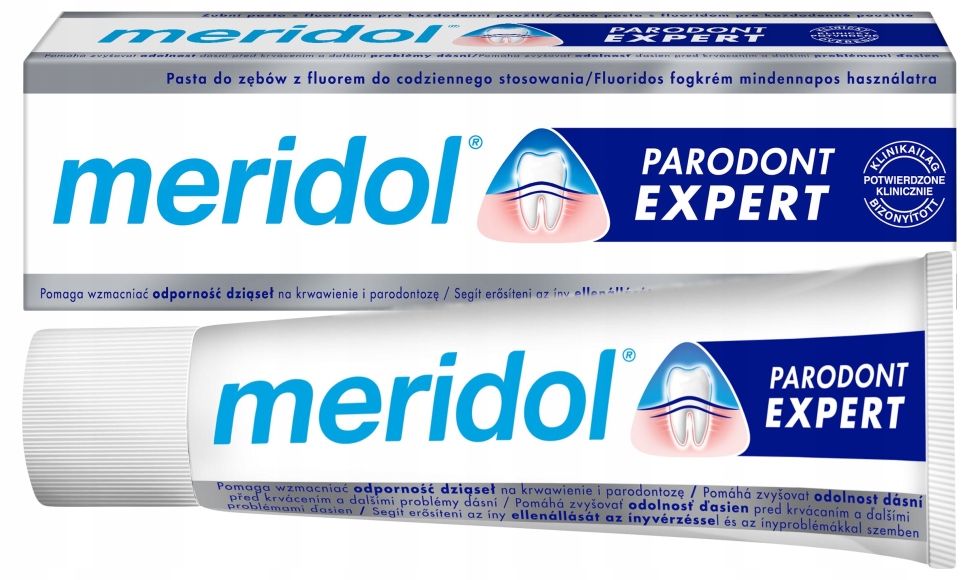 MERIDOL Parodont Expert pasta do zębów fluor 75 ml 11888351338 - Allegro.pl