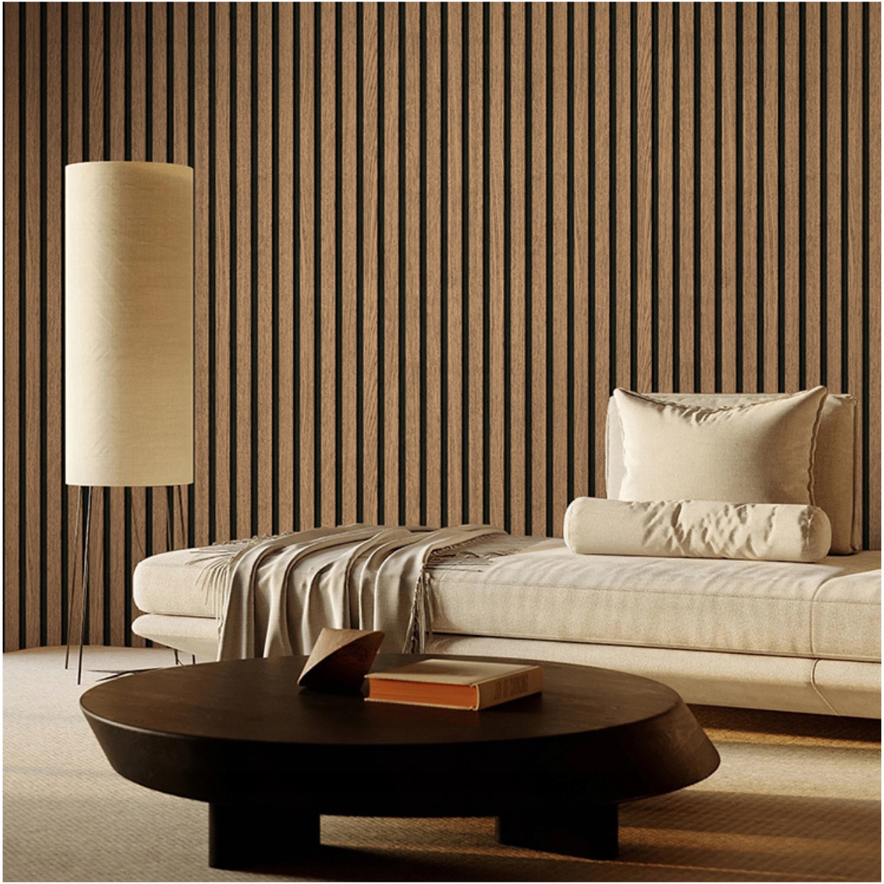 TAPETA ŚCIENNA LAMEL PANELE ŚCIENNE IMITACJA DESKI DREWNA NA ŚCIANĘ 3D 10m (B18207) • Cena ...