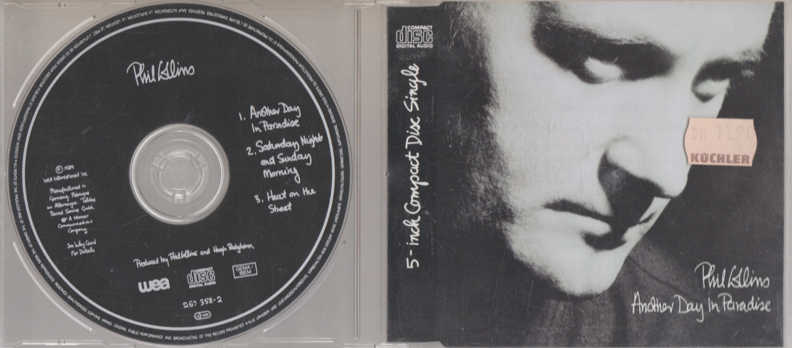 Płyta CD Phil Collins - Another Day In Paradise 1989 Singiel ...