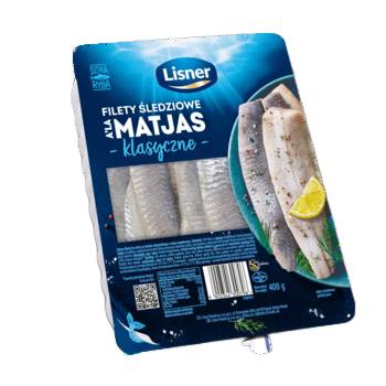 Lisner Śledź atlantycki filety a'la Matjas klasyczne 400 g Lisner 400 ...