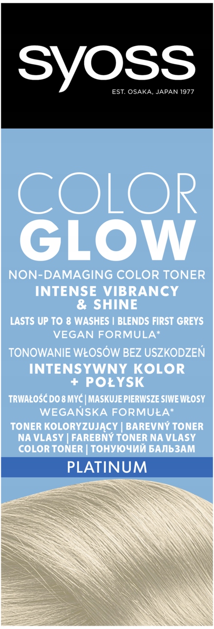 SYOSS COLOR GLOW TONER KOLORYZUJĄCY DO WŁOSÓW PLATINUM 100 ML ...