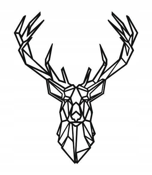 SZARVAS GEOMETRIAI DÍSZ FALPANEL FALMATRICA KÉP, • Ár, Vélemények - Allegro