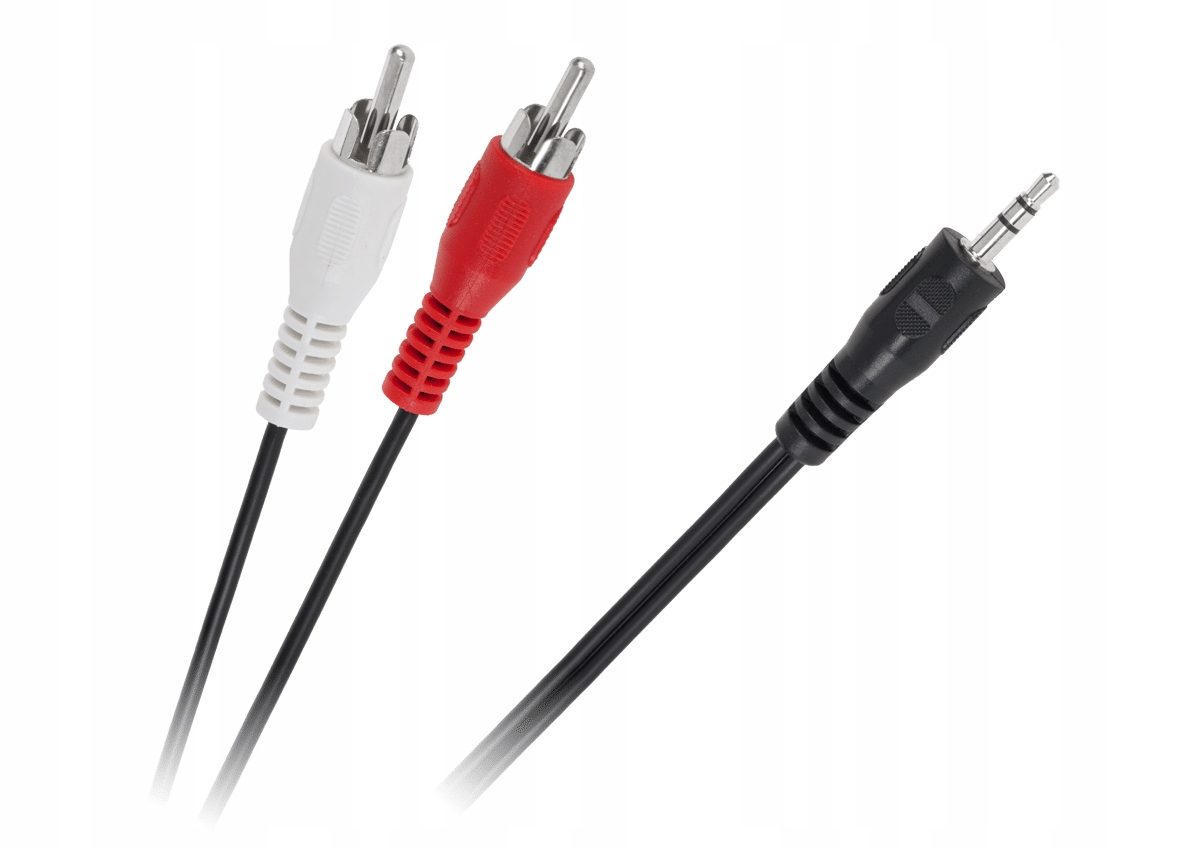 Kabel wtyk mały jack 3,5 ST / 2x wtyk RCA 3m(2775) - Sklep, Opinie, Cena w Allegro