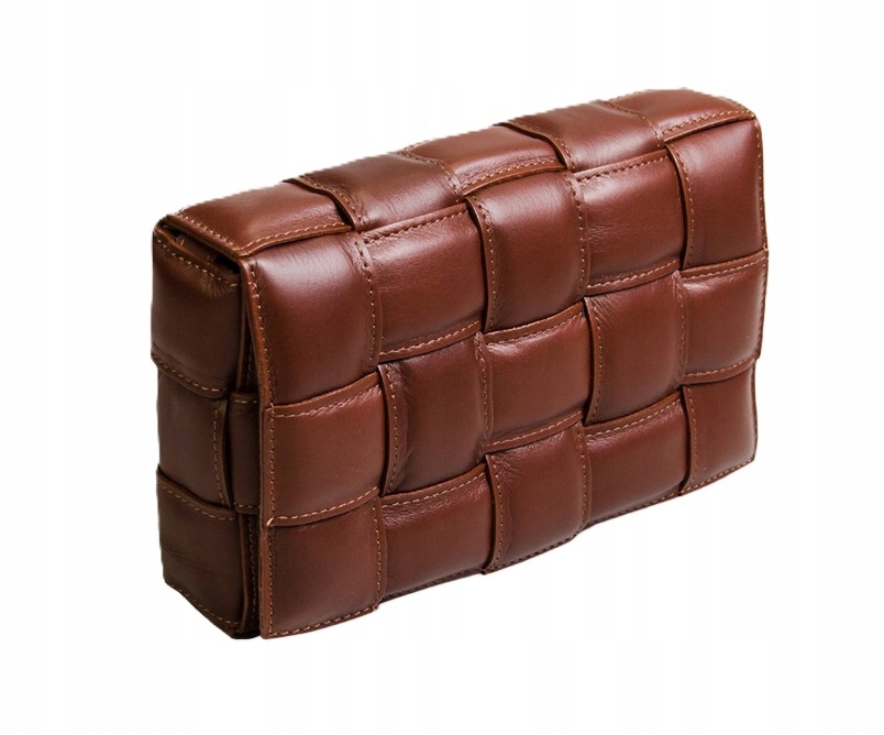 Allora torebka listonoszka skóra naturalna brązowy • Opinie - Allegro