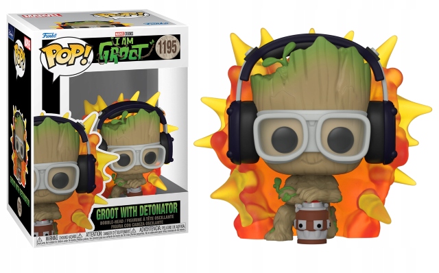Groot with Detonator 1195 I Am Groot Marvel Funko POP! Vinyl ...