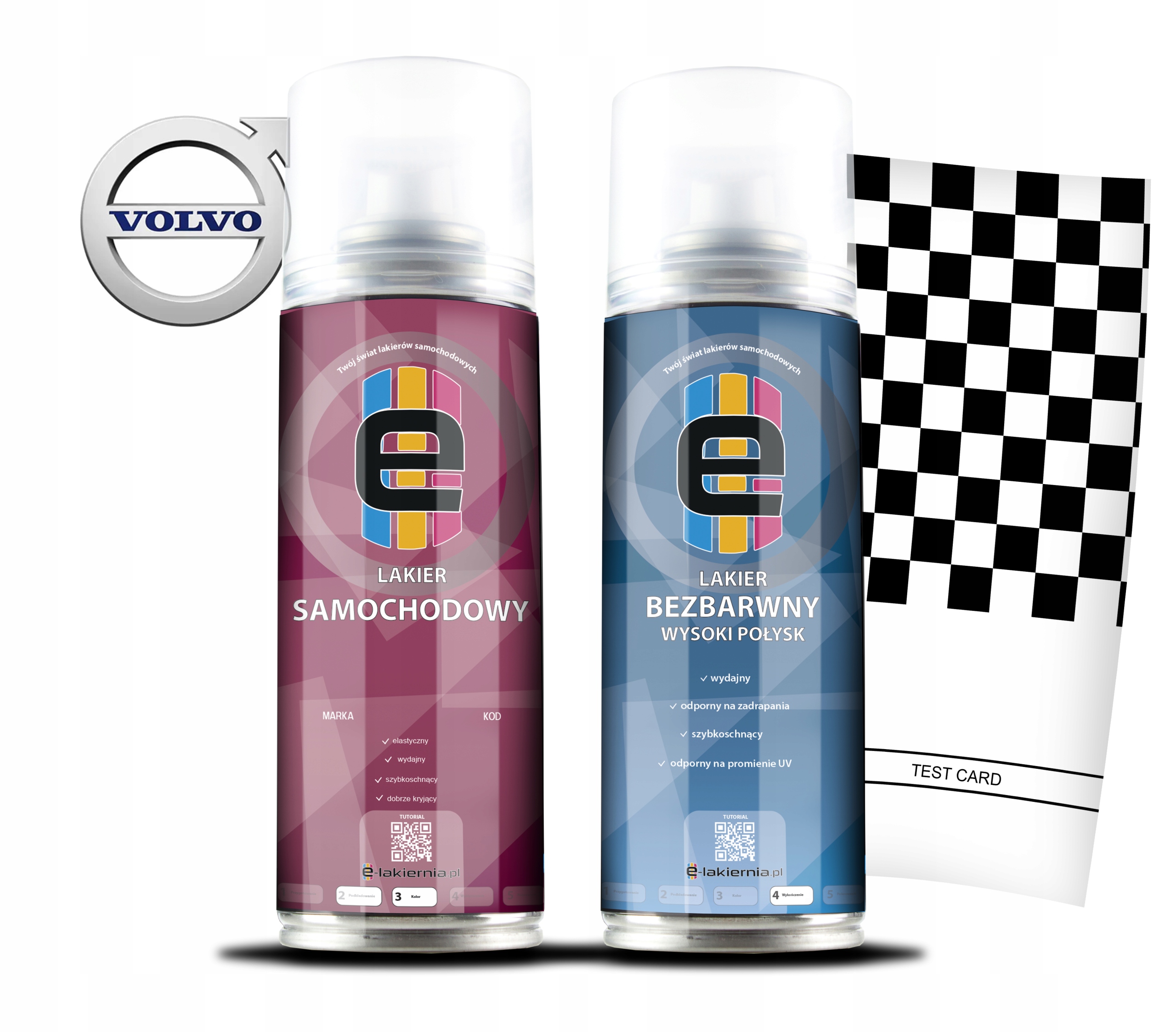 ZESTAW LAKIER SAMOCHODOWY W SPRAYU VOLVO KAŻDY KOLOR + BEZBARWNY 5906333976997 za 59.99PLN z ...