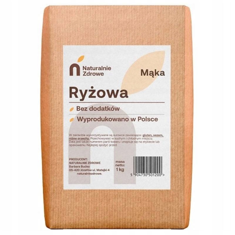 Mąka RYŻOWA 1kg Naturalnie Zdrowe (5904730501200) • Cena, Opinie • Mąka ...