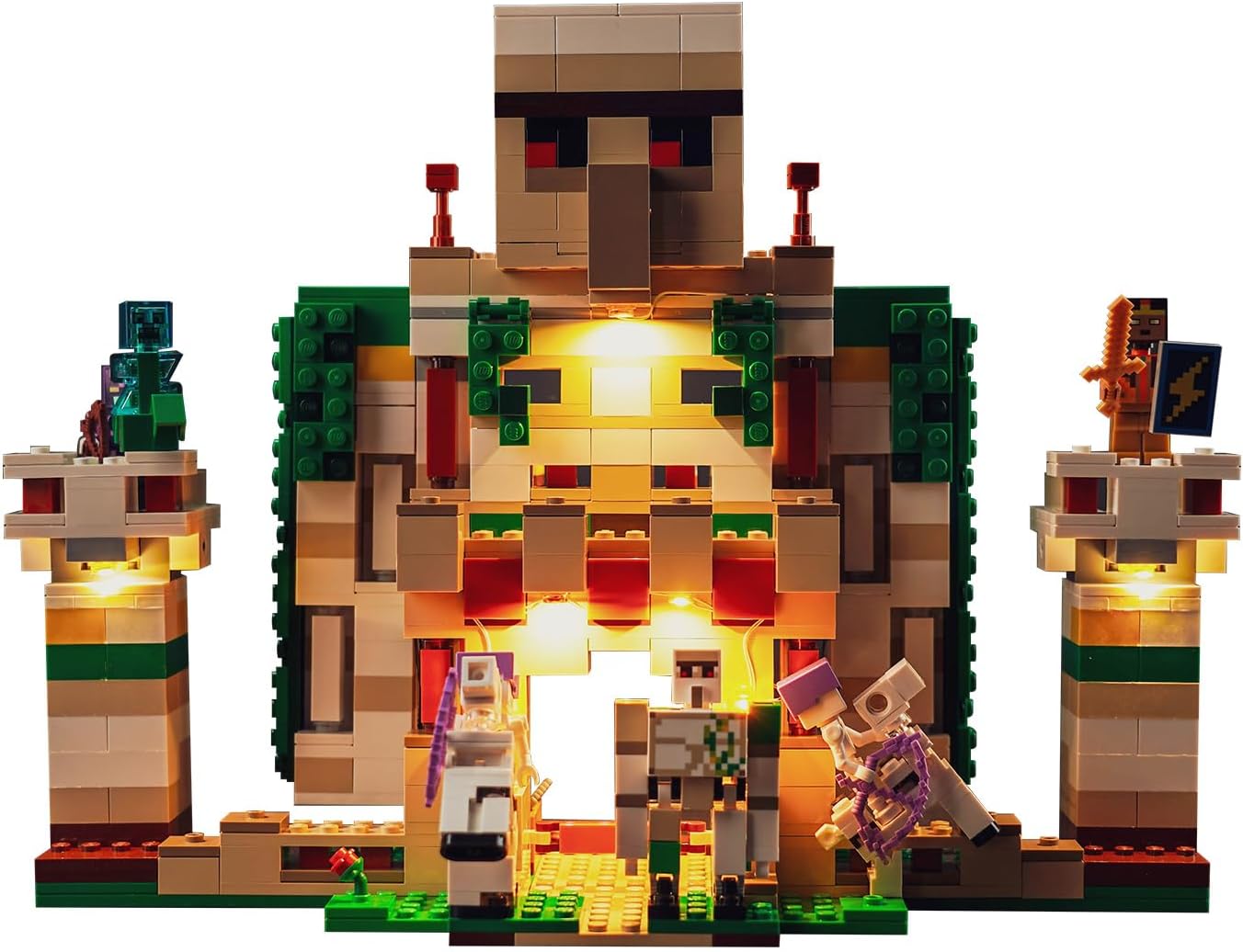 Oświetlenie LED Lego Minecraft żelazny golem 21250 Zestaw Świateł do ...