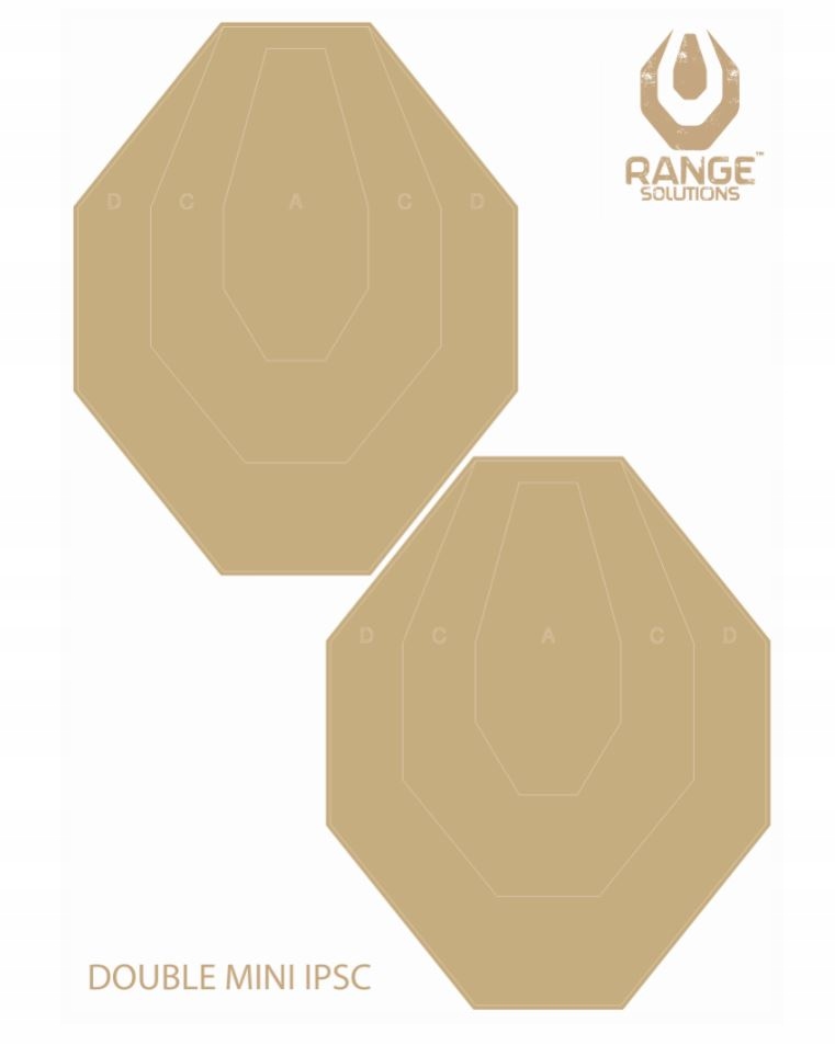 Tarcze strzeleckie Range Solutions Double Mini IPSC RAN-31-029569 50 ...