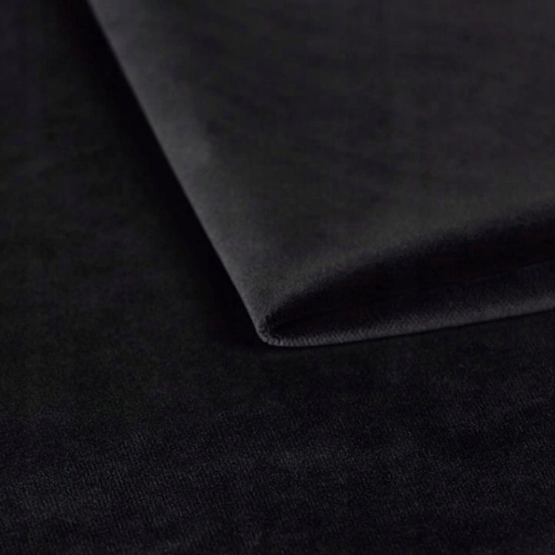 TKANINA RIVIERA 97 ANTRACYT PLUSZ WELUR AKSAMIT VELVET PISZĄCY ZASŁONA ...