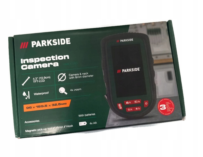 Kamera inspekcyjna, endoskop PARKSIDE PKIK 4.3 B3 PKIK 4.3 B3 za 249 zł ...