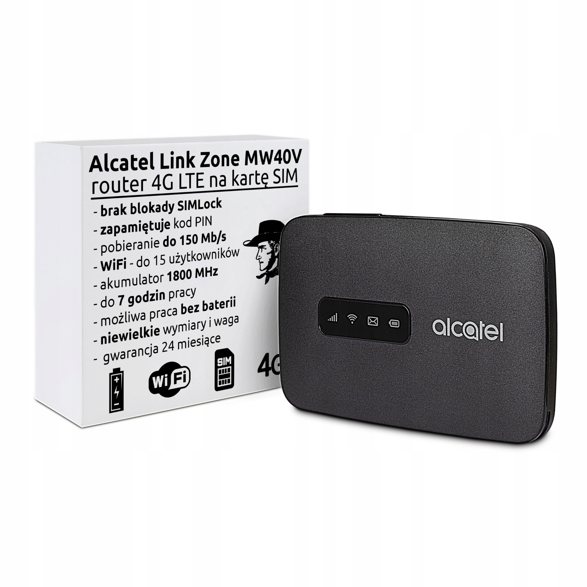 Router mobilny Alcatel MW40V 4G LTE - Sklep, Opinie, Cena w Allegro