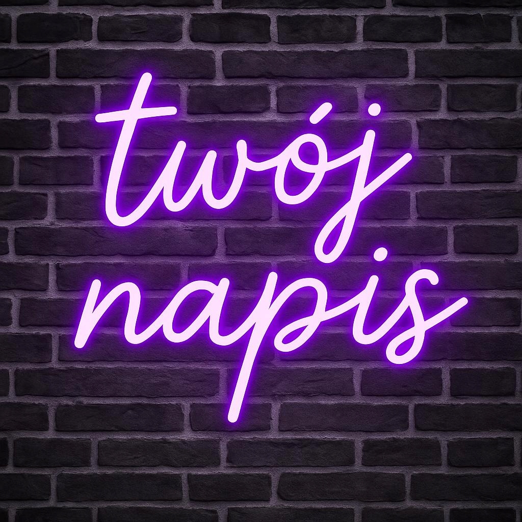 Neonowy Napis na Ścianę - Niska cena na Allegro