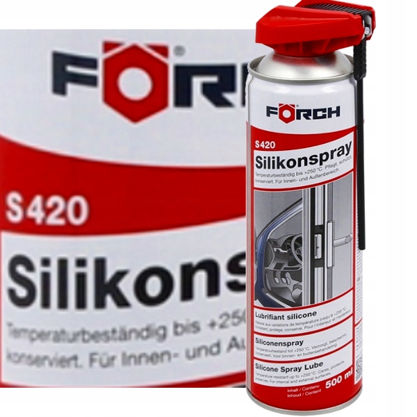 FORCH _ SILIKON - SPRAY SILIKONOWY W SPRAYU 500ML DYSZA Z RURKĄ _ S420 ...