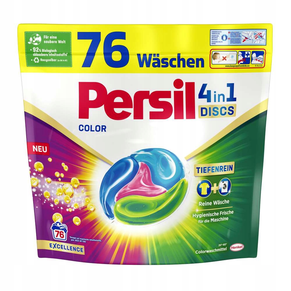 PERSIL 4 IN 1 DISCS COLOR KAPSUŁKI DO PRANIA 76 14263010780 - Allegro.pl