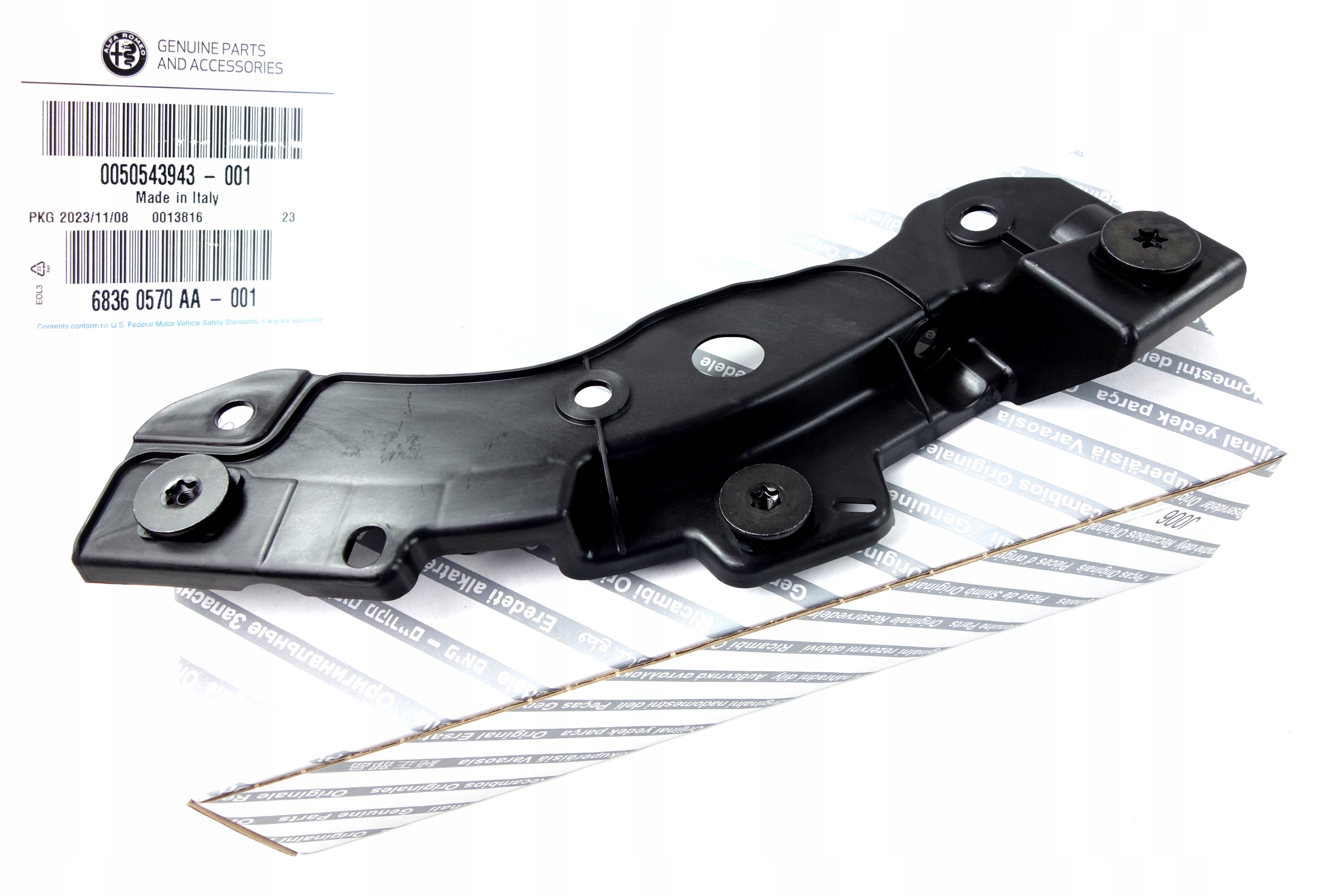 ALFA ROMEO STELVIO WSPORNIK ZDERZAKA DO PASA PRZED LEWY OE 50543943 za ...