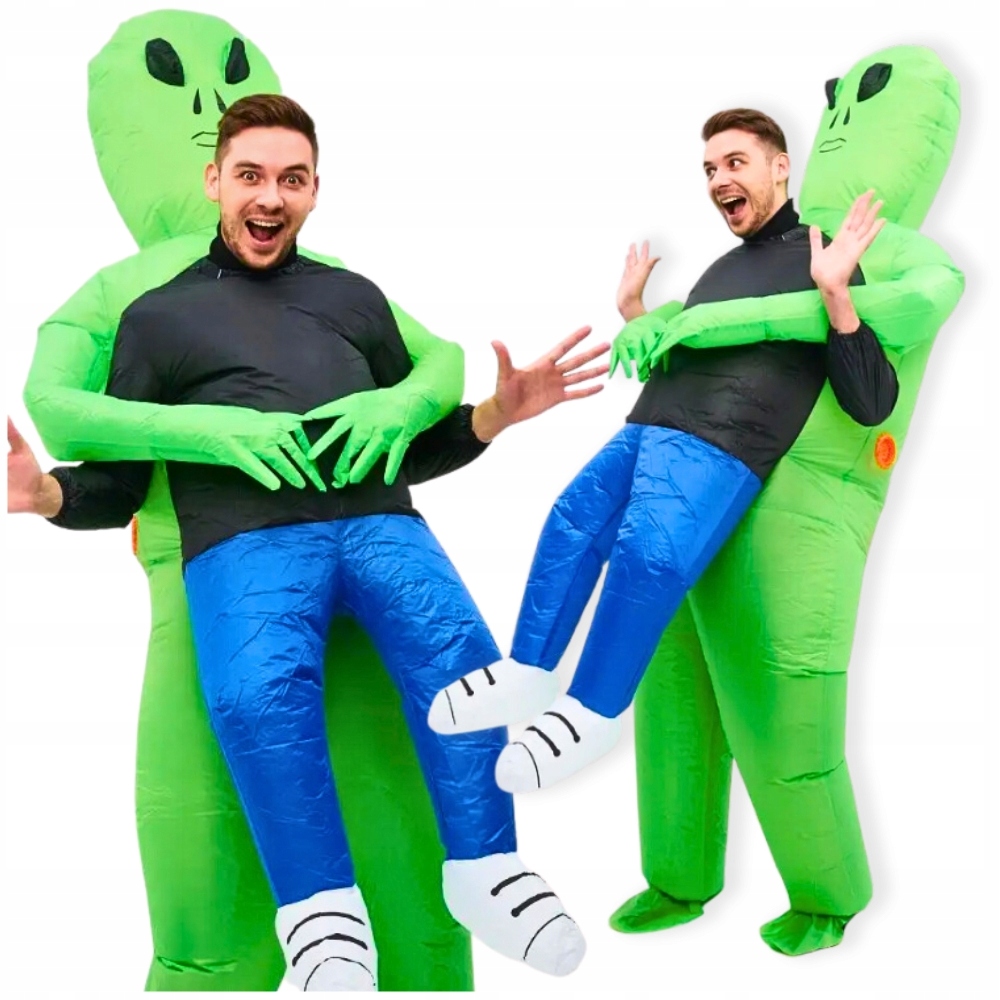 PRZEBRANIE DMUCHANE KOSTIUM STRÓJ ALIEN KOSMITA 14035469645 - Allegro.pl