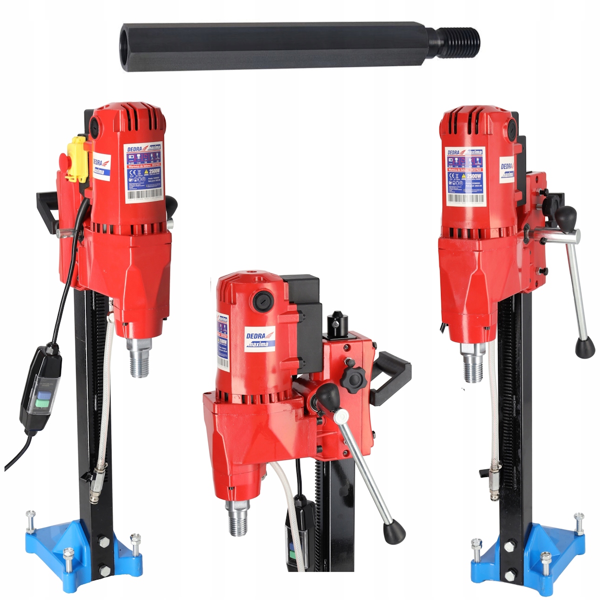 WIERTNICA DO BETONU CEGŁY DEDRA 2500W 80-205mm Otwornica Statyw ... WIERTNICA DO BETONU CEGŁY DEDRA 2500W 80-205mm Otwornica Statyw ...