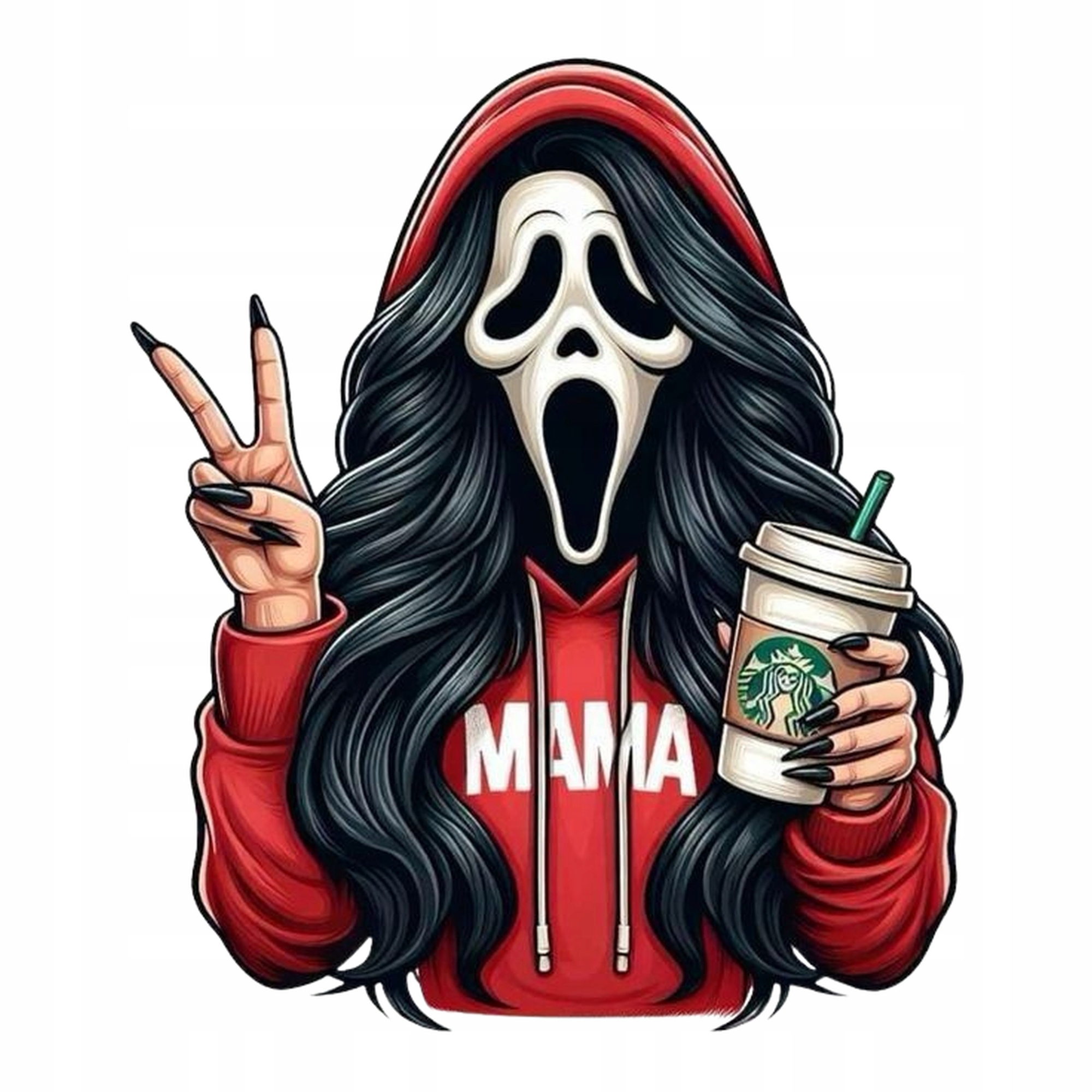 Nažehlovačka SCREAM MAMA, horor, ghostface 10 cm #N1204 za 36.00CZK ...