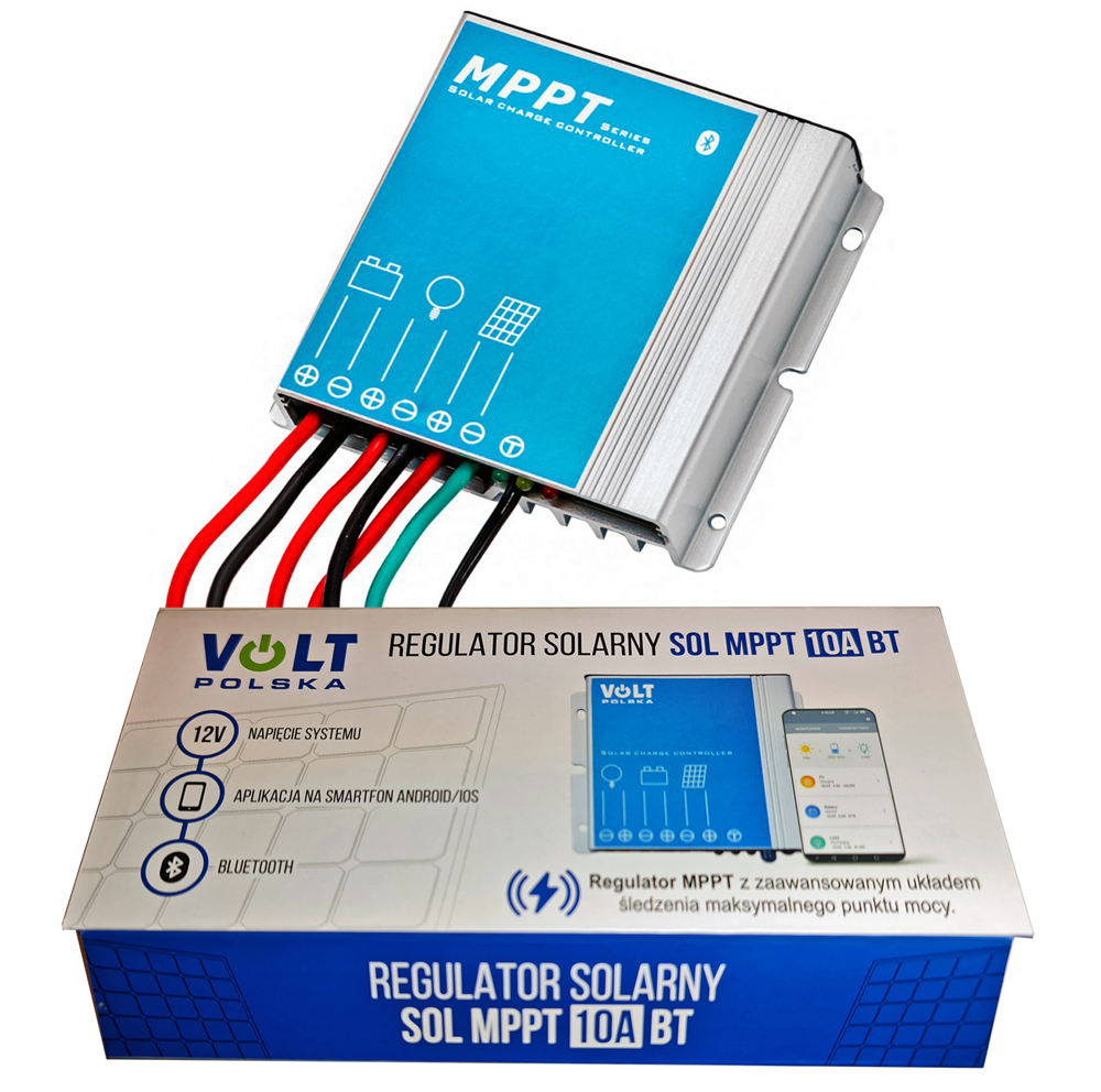 Regulator solarny MPPT 10A Bluetooth VOLT (5903760240141) • Cena ...