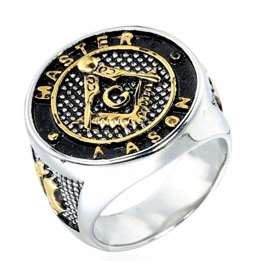 SYGNET MĘSKI OBRĄCZKA TRÓJKĄT MASOŃSKI ROZ.28 • Cena, Opinie • Sygnety ...