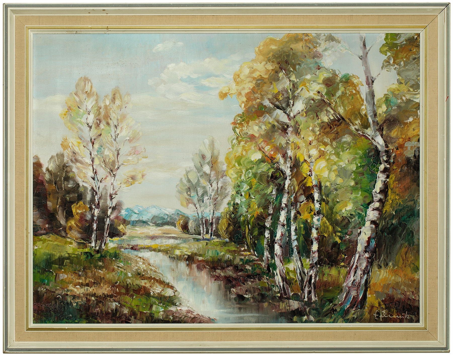 ! "brzozy" - Stary - Malarstwo, obrazy - Allegro.pl