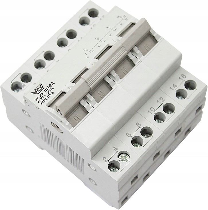 VCX Przełącznik wyboru sieci 1-0-2 4P 63A SF463 (5901122684022) • Cena ...