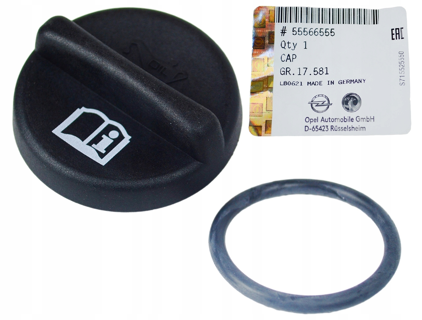 OE OPEL KOREK WLEWU OLEJU ASTRA J 1.4 TURBO CRUZE AVEO INSIGNIA A ORYGINAŁ za 28.00PLN z Czchów ...