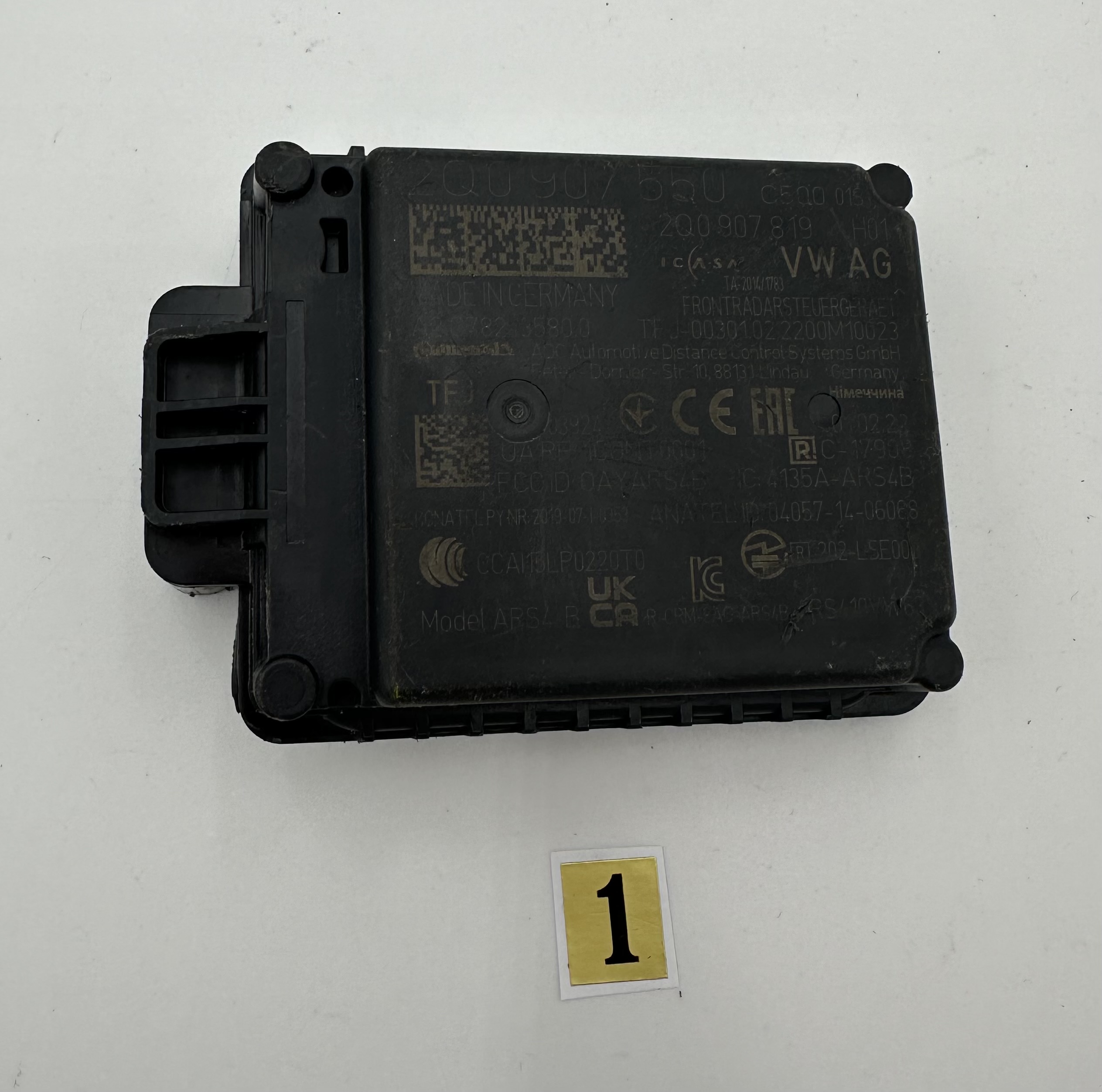 RADAR SENSOR ACC VW AUDI 2Q0907550 za 279.00PLN z Borówiec - Allegro ...