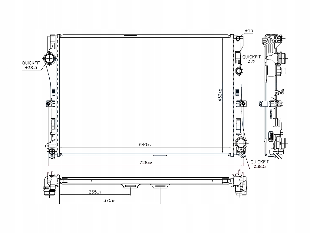 MERCEDES E W213 2016- CHŁODNICA 0995007303 za 250 zł z Suwałki ...