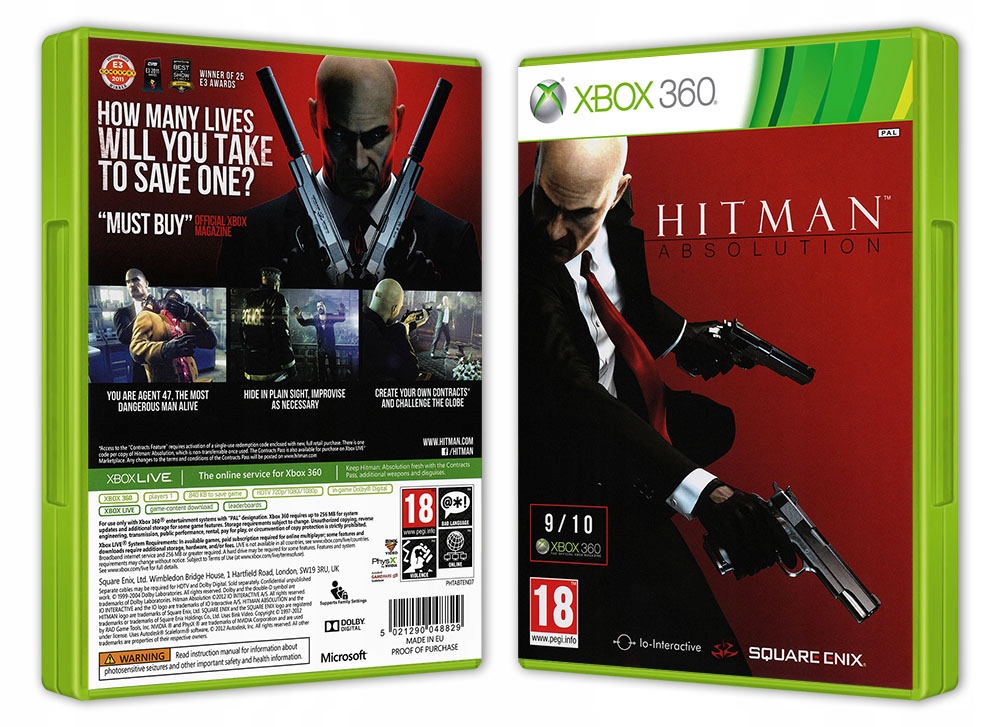 HITMAN ABSOLUTION NOWA XBOX 360 - Stan: nowy 31,90 zł - Sklepy, Opinie ...