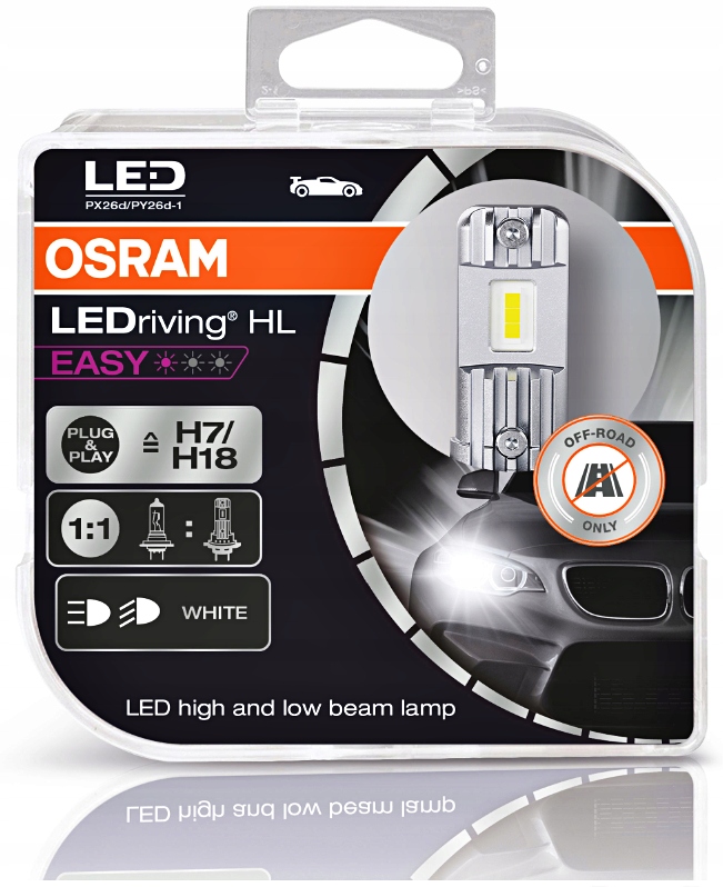 ŻARÓWKI H7 LED OSRAM LEDriving HL EASY H7/H18 KPL - Osram | Motoryzacja EMPIK