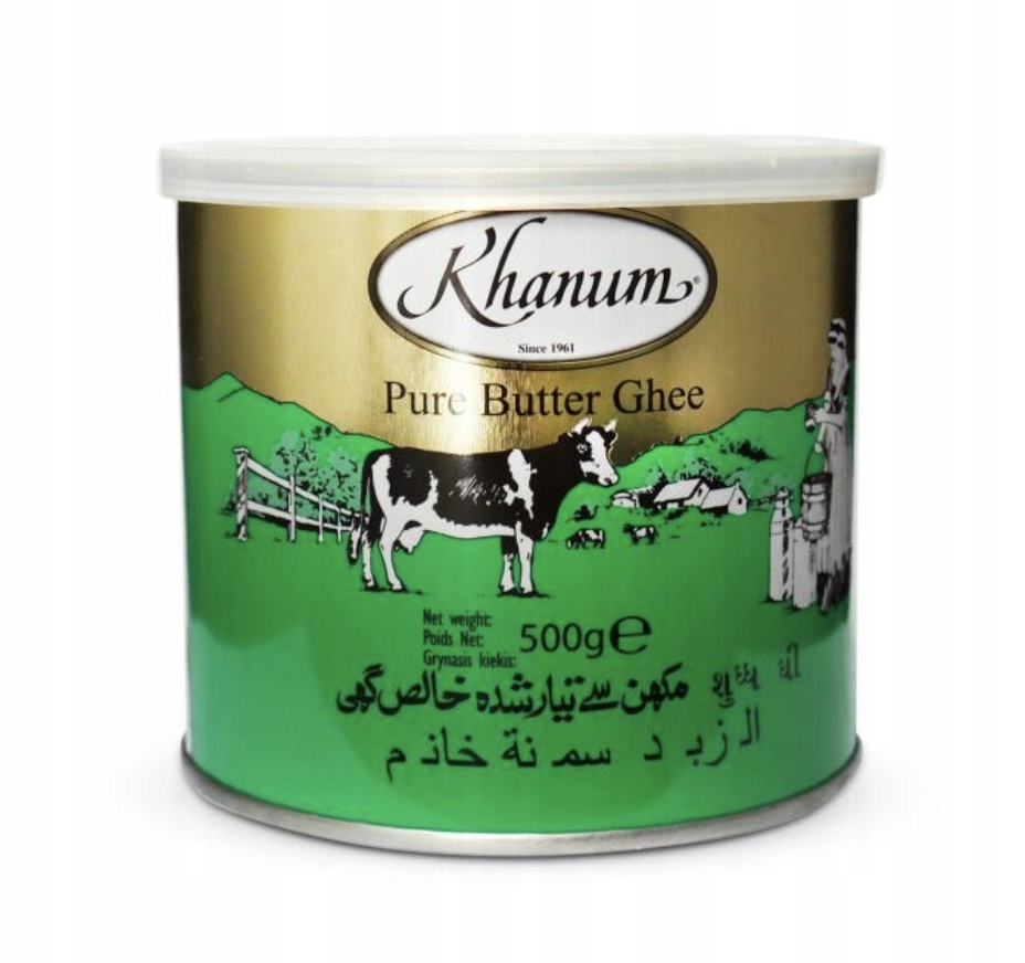 KHANUM PURE BUTTER GHEE masło klarowane 0.5kg 13877163506 - Allegro.pl
