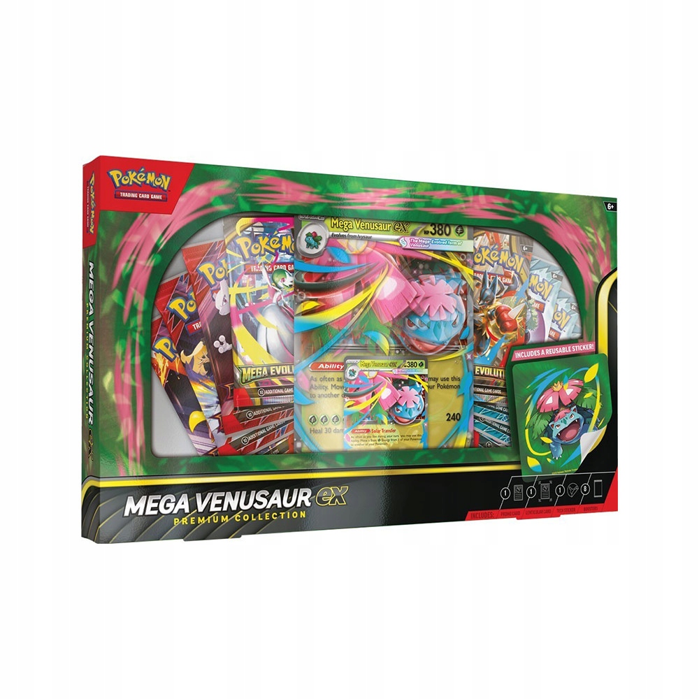 POKÉMON TCG: MEGA VENUSAUR EX - PREMIUM COLLECTION - Stan: Nowy 194 ...