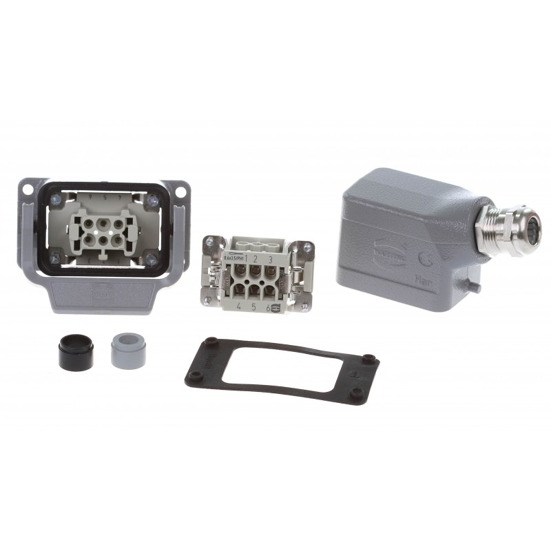 ZŁĄCZE gniazdo+wtyk Han Kit 6 pin 6B 16A 500V IP67 - porównaj ceny ...