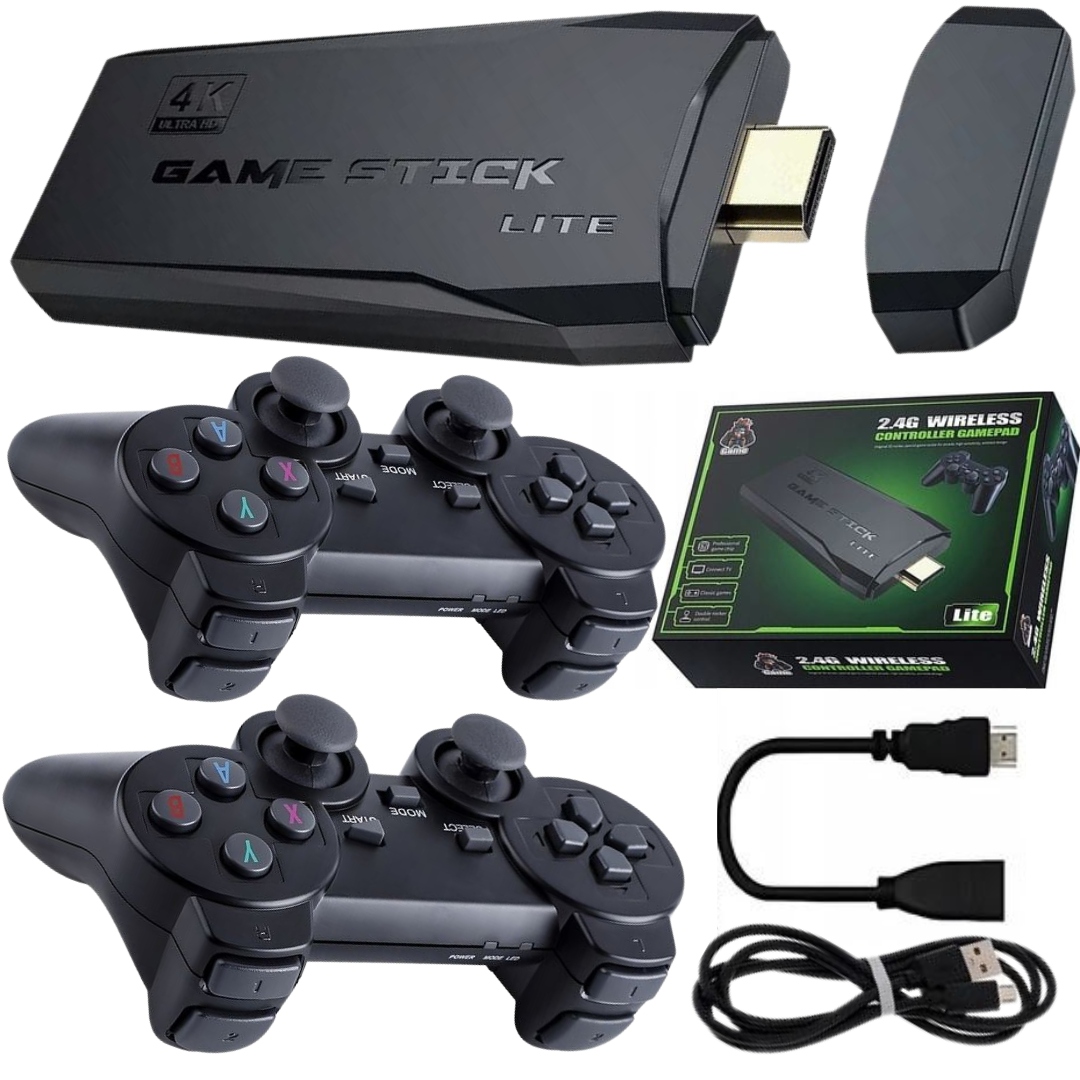 KONSOLA DO TELEWIZORA GRY EMULATOR KULTOWE GRY 20000 GIER + 2 PADY ...