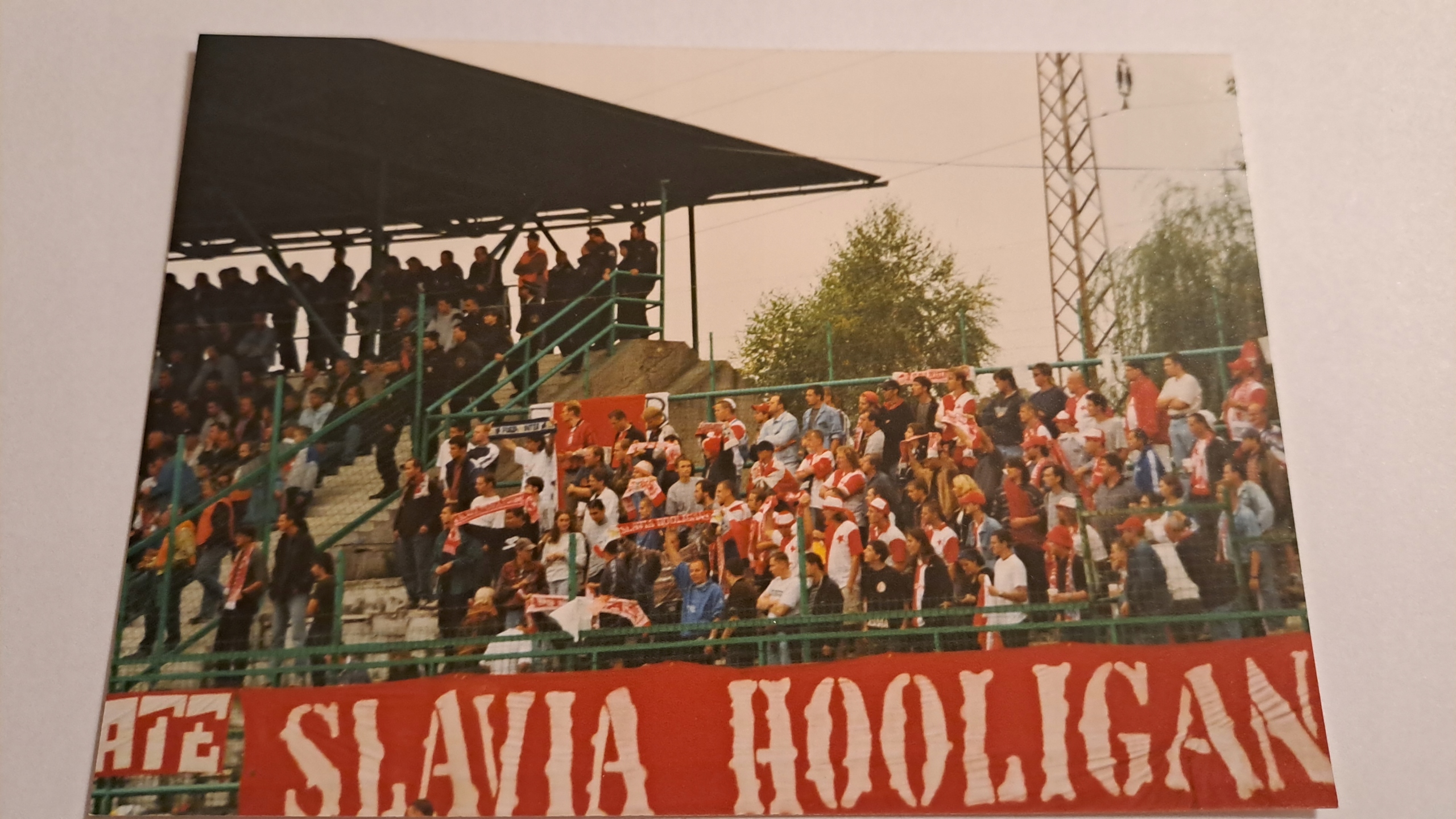 PRIBRAM - SLAVIA PRAHA 2000/2001 ZDJĘCIE KIBICE HOOLIGANS ULTRAS ...