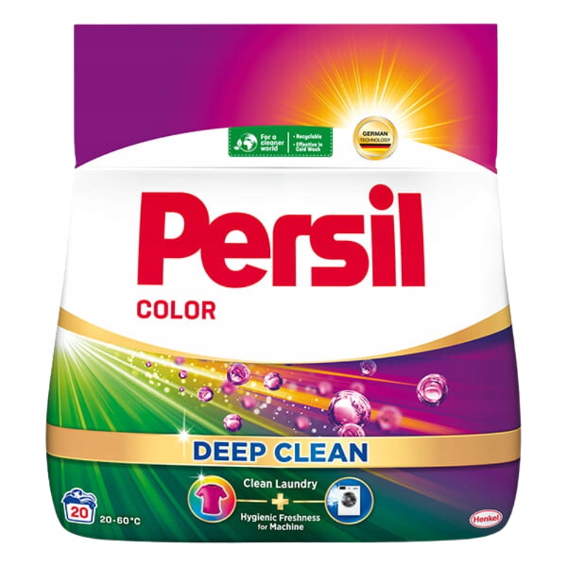 Persil Deep Clean Color Proszek do Prania Tkanin Kolorowych 1,1KG (20 ...