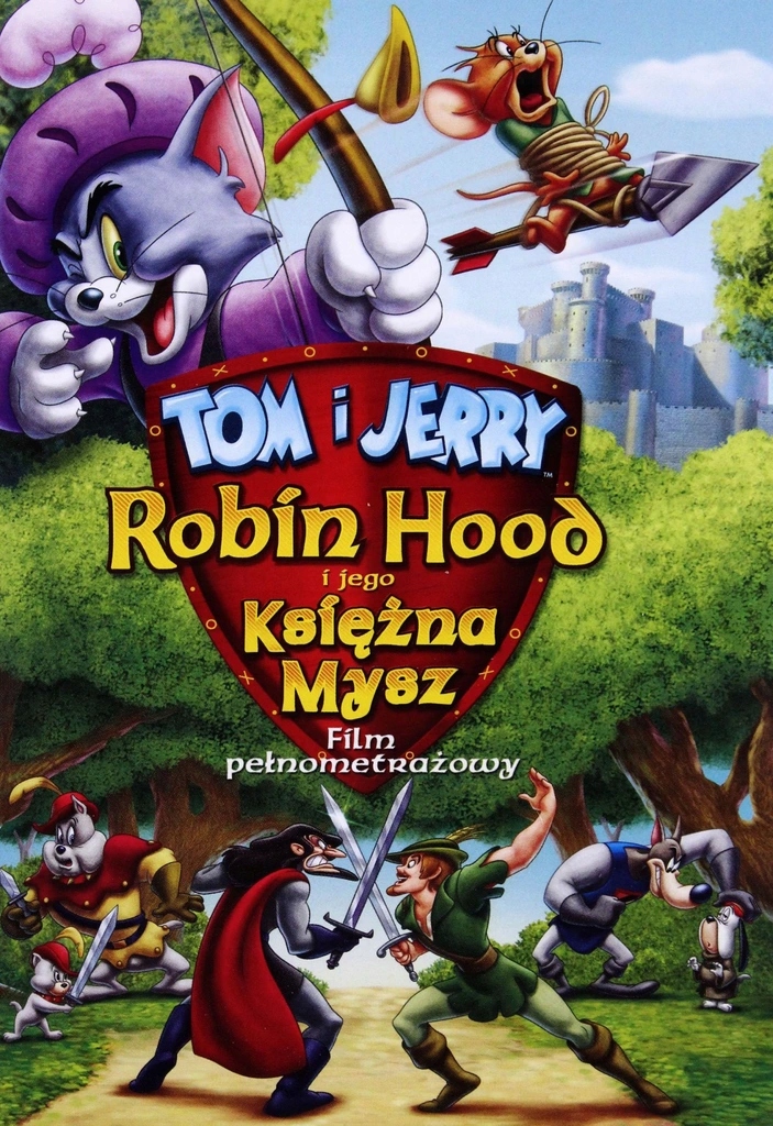 Tom i Jerry Robin Hood i jego księżna mysz płyta DVD 13011363718 ...