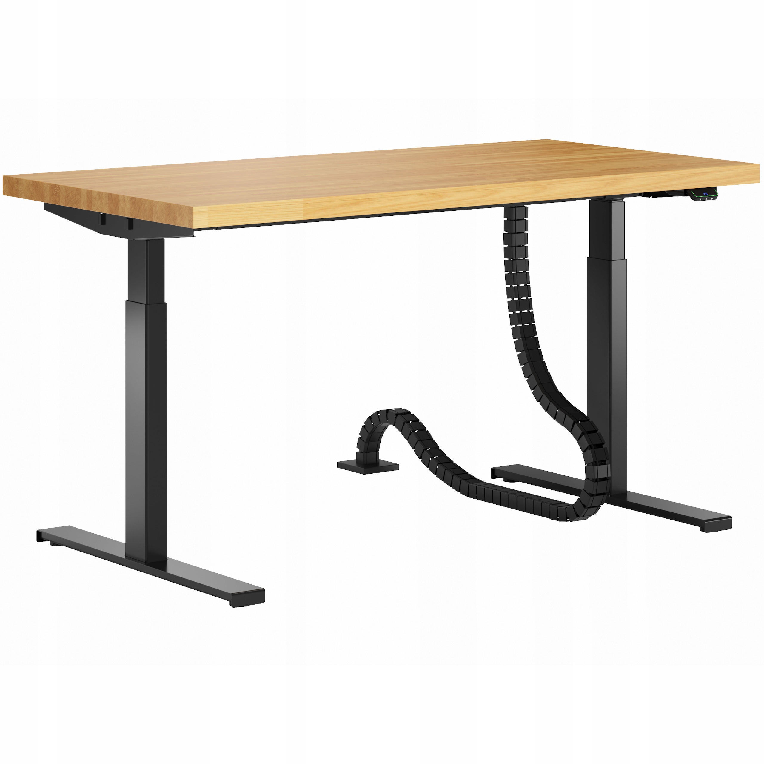 Biurko regulowane elektryczne dębowe 140x80 - 3089 zł - Allegro.pl ...