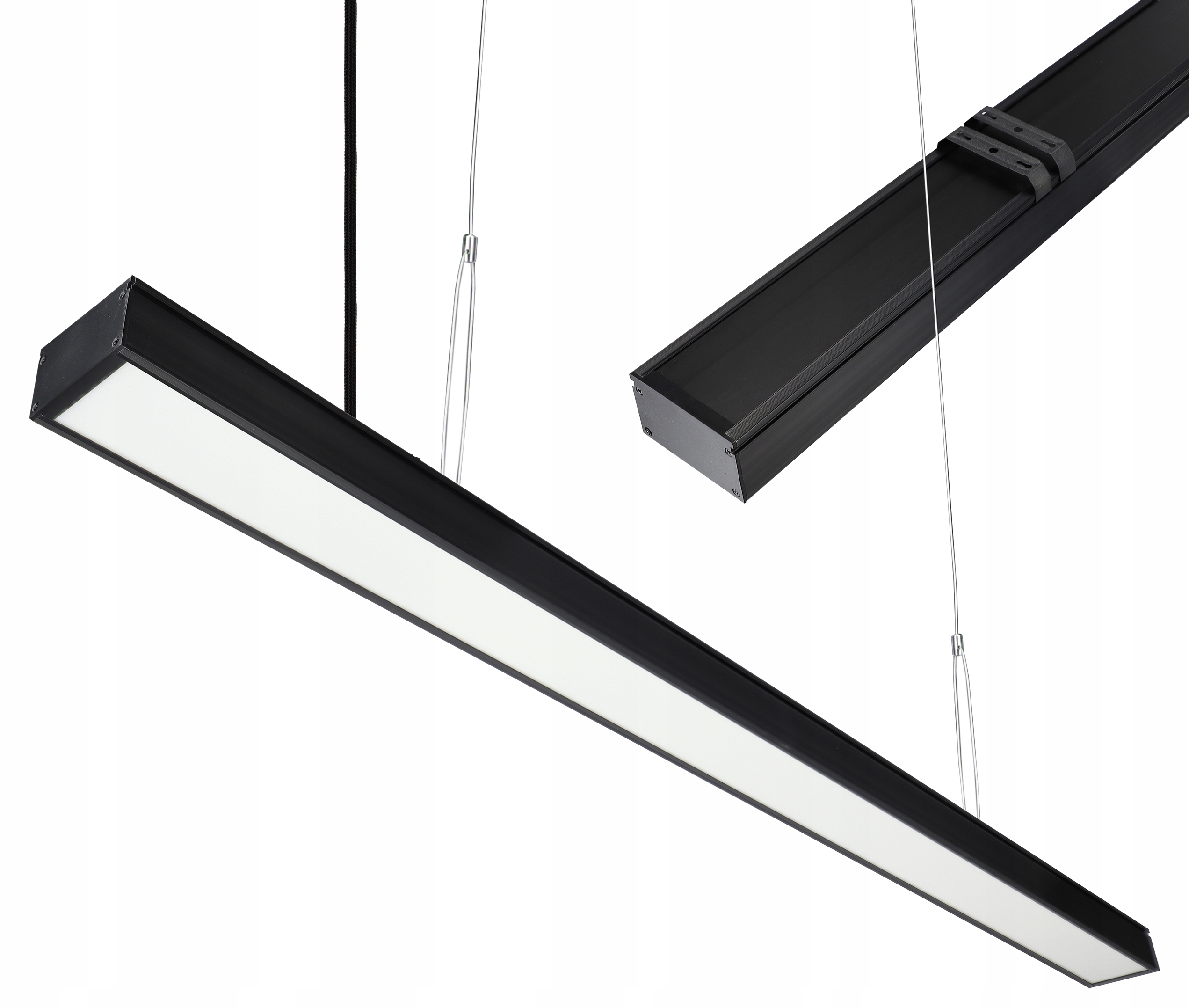 Lampa sufitowa LED liniowa wisząca biurowa 30W NW 14261424481 - Allegro.pl