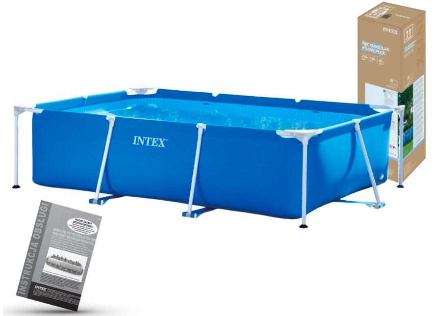 BASEN OGRODOWY PROSTOKĄTNY STELAŻOWY 260x160x65 INTEX 28271 MODEL 2025 ...
