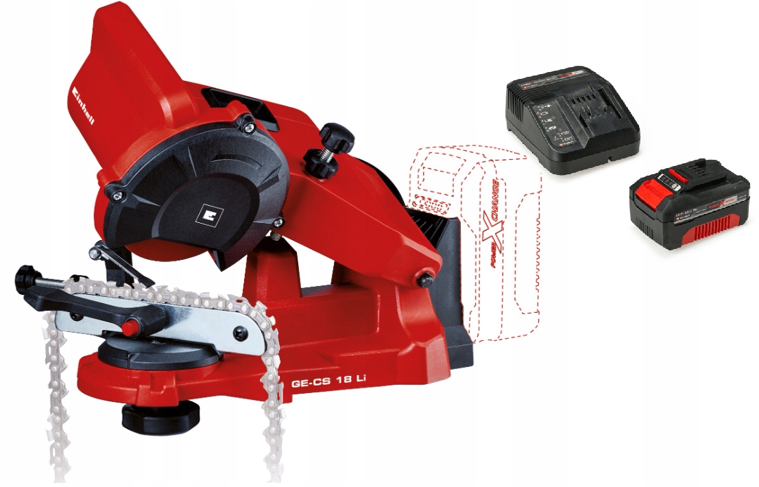 EINHELL BRUSKA NA ŘETĚZY GE-CS 18 Li 4499940 SADA + AKUMULÁTOR 4,0AH ...