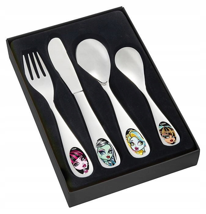 Sztućce dla dziecka komplet MONSTER HIGH na prezent na urodziny ... Sztućce dla dziecka komplet MONSTER HIGH na prezent na urodziny ...