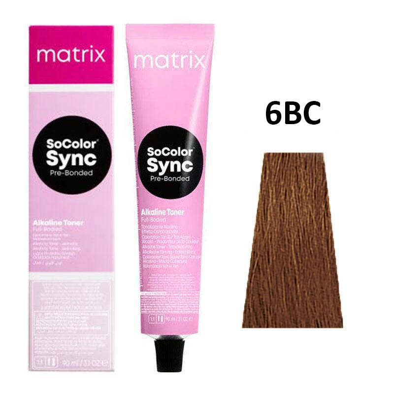 MATRIX COLOR SYNC FARBA BEZ AMONIAKU 6BC 90ML 10772089428 - Allegro.pl