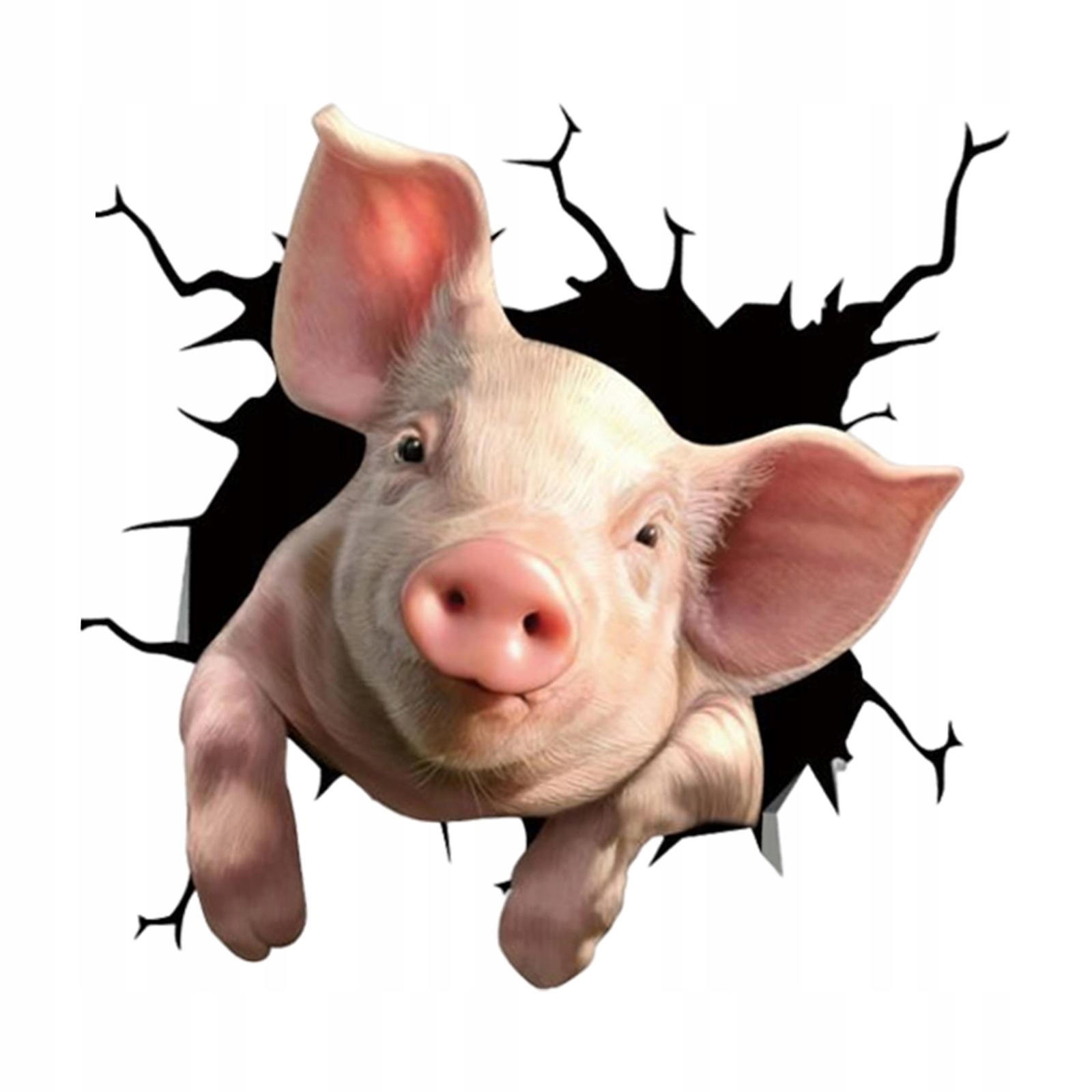 -Funny 3D Funny Pig ar Window Sticker Protective Film Animal Graphics C ...