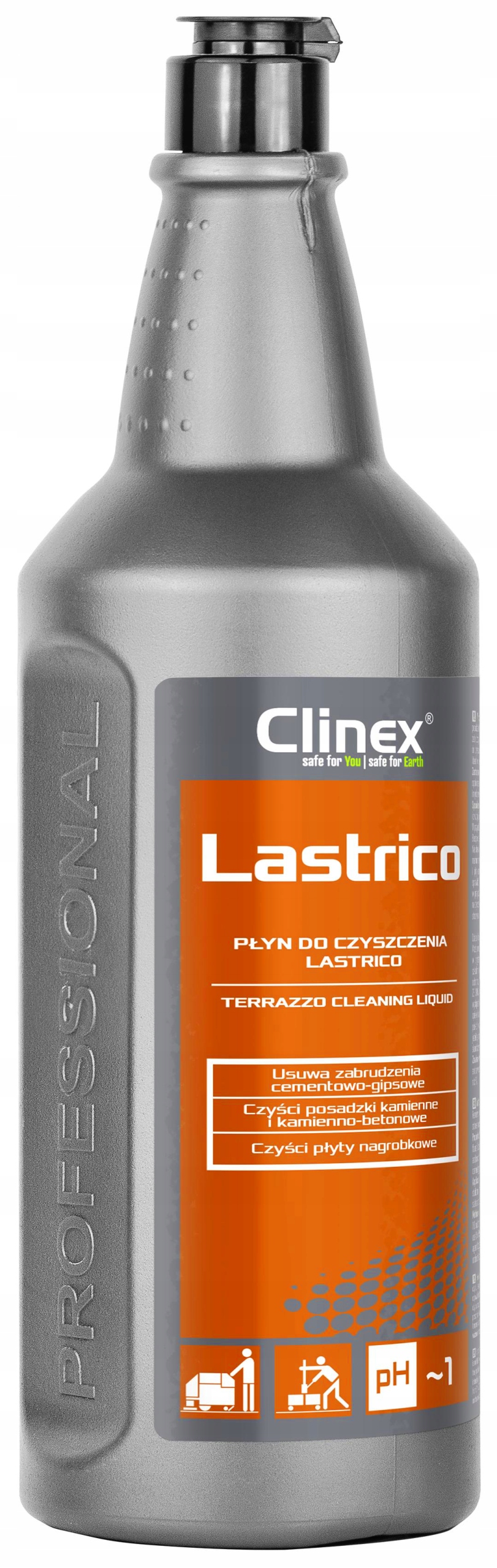 Clinex Lastrico 1l - płyn do czyszczenia posadzek kamienno-betonowych ...